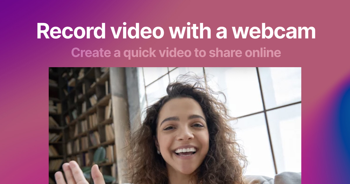 FREE Webcam Recorder – Record video in your web browser